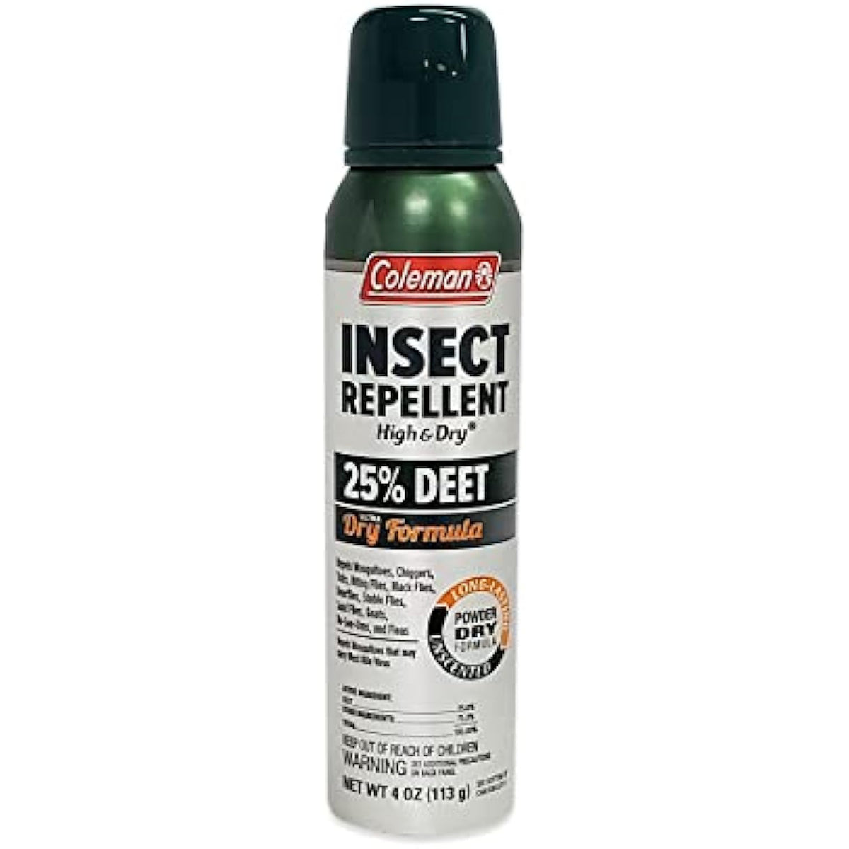 Coleman High and Dry 25% Deet Insect Repellent – Fish 'N Stuff